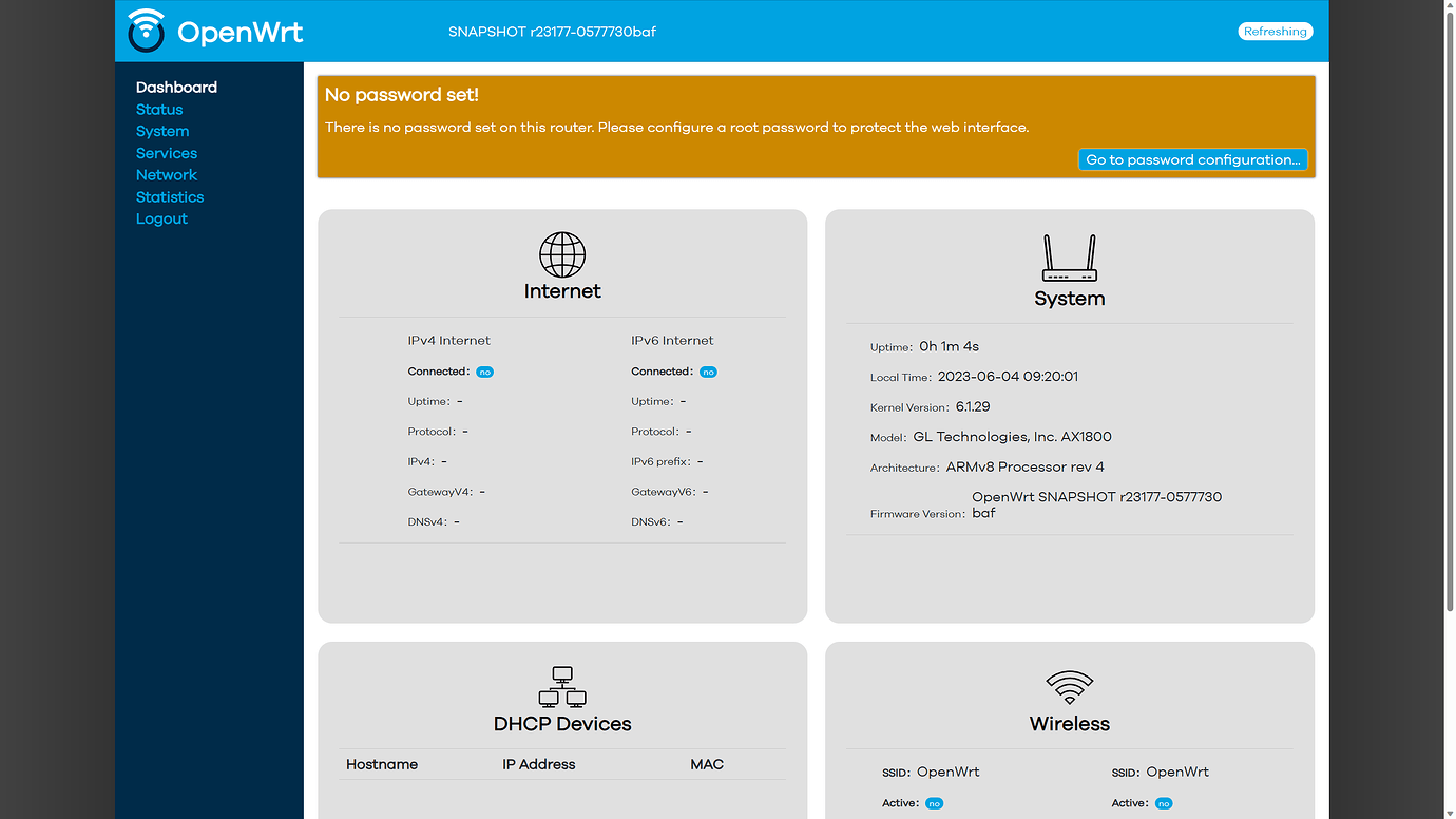 GL-AXT1800 OpenWRT Image - Technical Support for Routers - GL.iNet GL-AXT1800 OpenWRT Image - Technical Support for Routers - GL.iNet