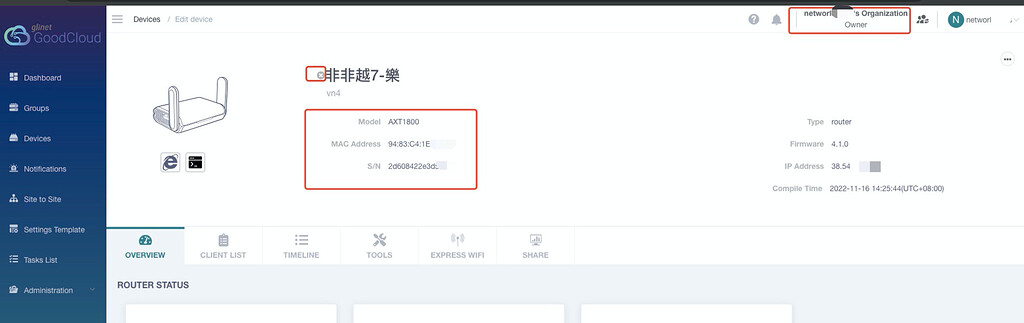 Can not bound the device in goodcloud - Cloud Services - GL.iNet