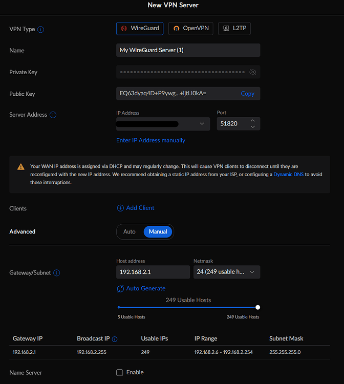 Connecting Unifi Wireguard server with GL routers - VPN, DNS, Leaks - GL.iNet Official Forum