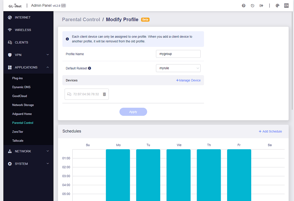 Parents control open source projects - Routers - GL.iNet Official Forum