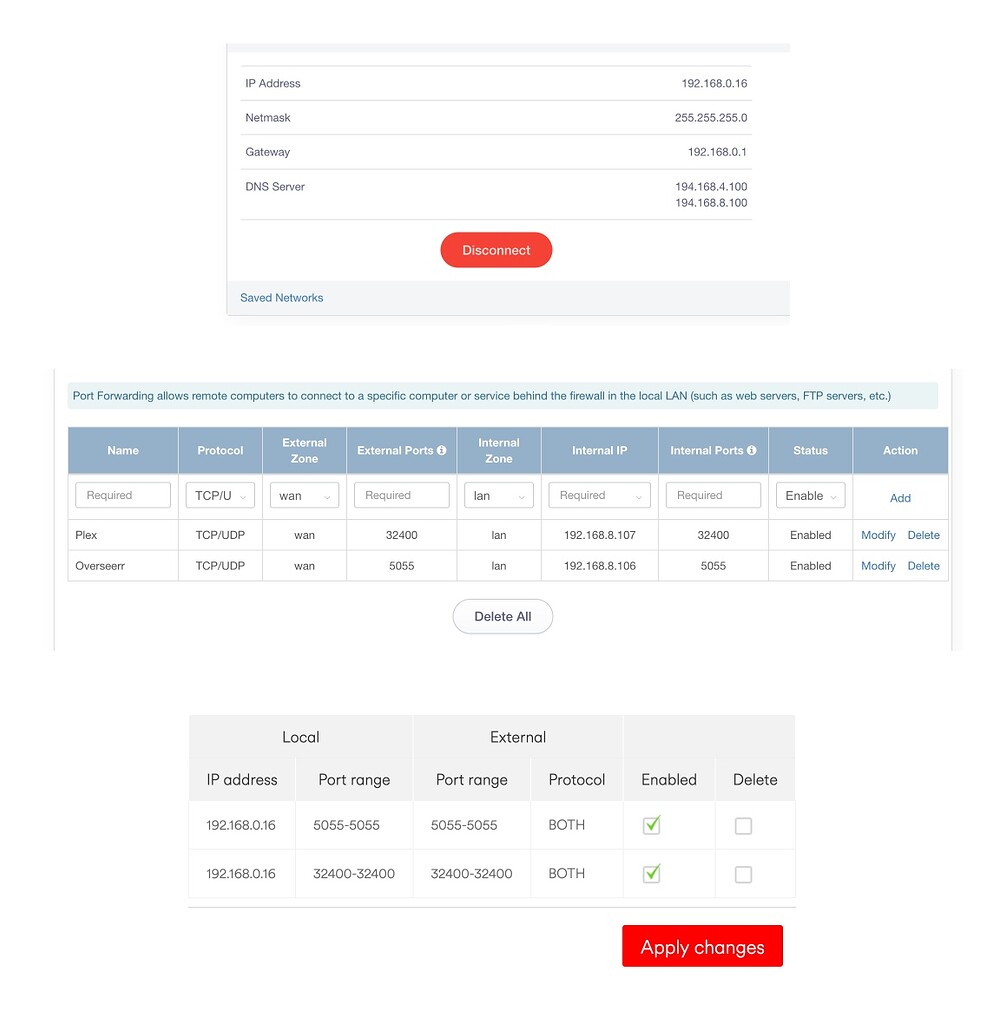 Having issues with Port Forwarding - Routers - GL.iNet