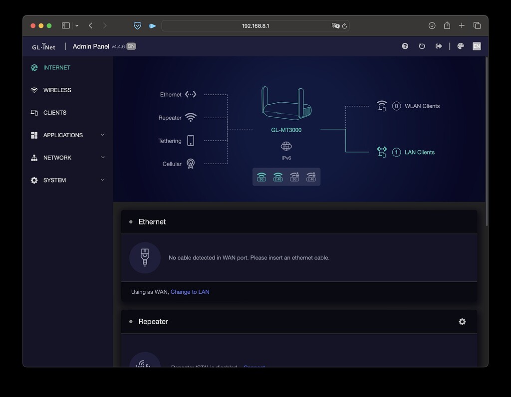 There is no VPN menu via WEB interface - VPN, DNS, Leaks - GL.iNet ...