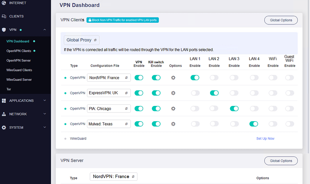 [HOW TO/FEATURE REQUEST] Easily selectable LAN ports for VPN + multiple ...