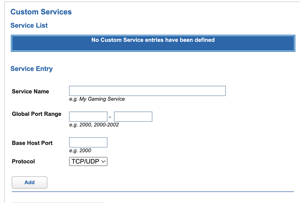 Setting up Port Forwarding for AT&T (ISP) BGW320-500 Router/Modem - VPN ...