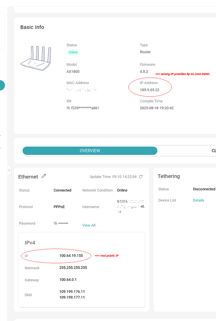 [SOLVED] AX1800 Flint: suddenly broken DDNS - VPN, DNS, Leaks - GL.iNet
