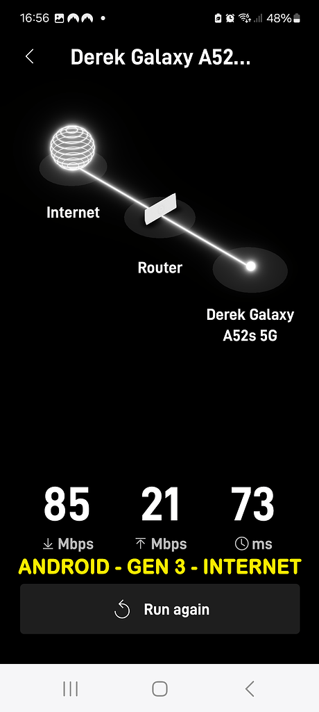 WiFi Connection Quality between GL.iNet GL-X3000 (Spitz AX) 5G NR AX3000 Cellular Router and ...