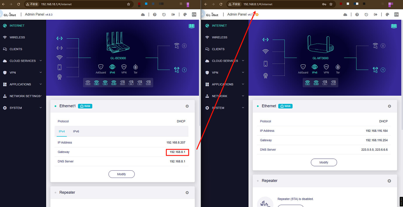 Accessing a gateway router behind Flint - Routers - GL.iNet Official Forum