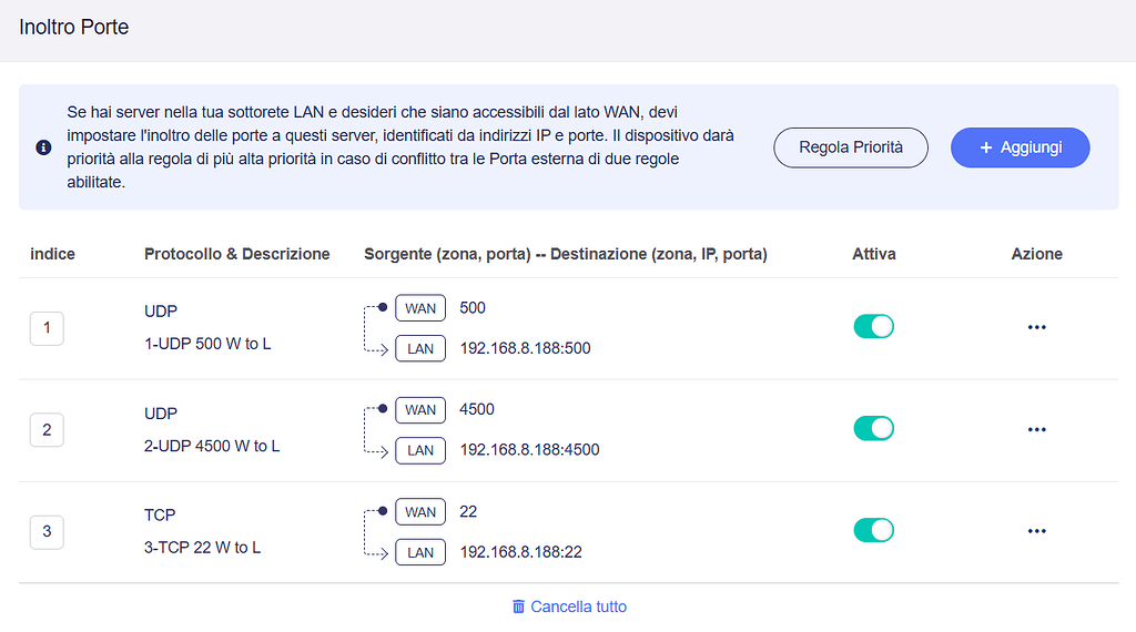 Flint 2: Port forwarding, rule inbound outbound - VPN, DNS, Leaks - GL ...
