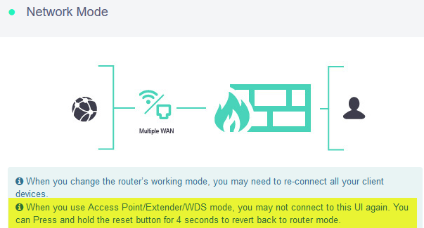 GL-X300B Dashboard not available in 'extender' mode - Routers - GL.iNet
