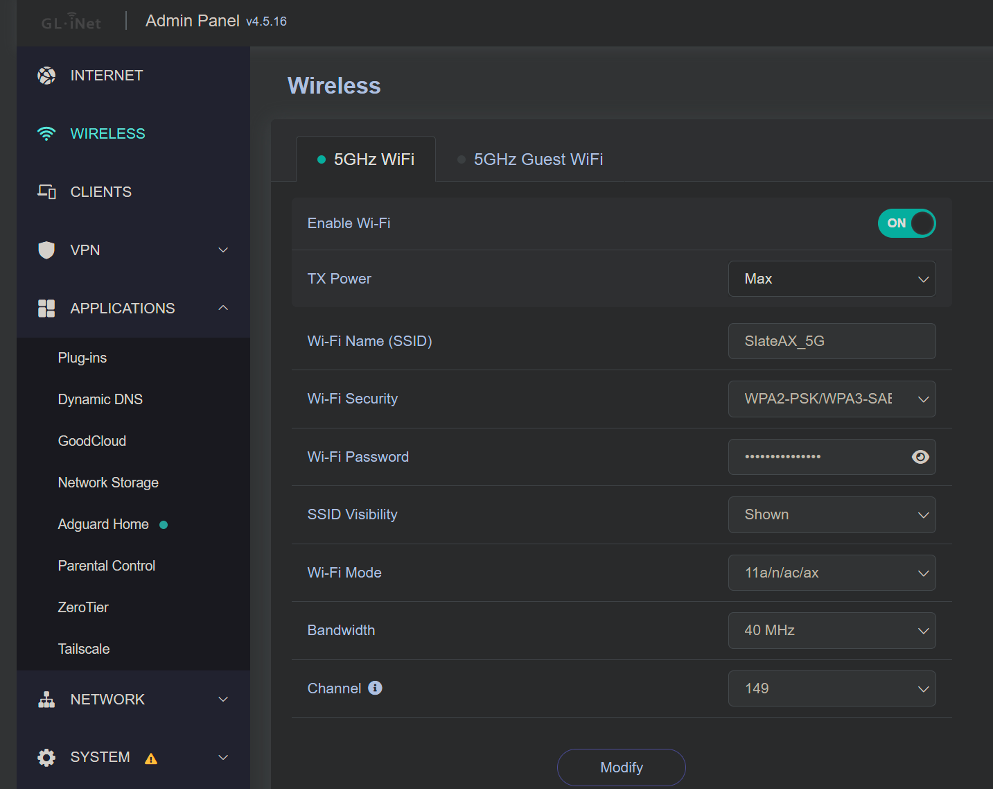 SlateAX Dropping Wifi Signal v4.5.16 - Routers - GL.iNet