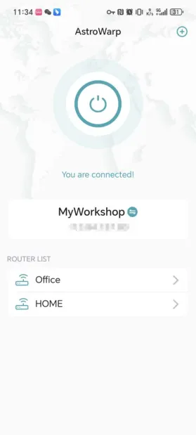 Astrowarp APP - Cloud Services - GL.iNet