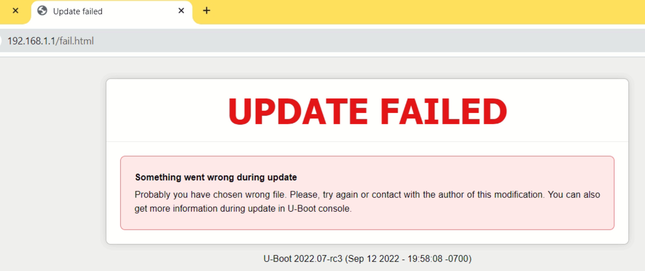 GL-MT2500A Brume 2 UBOOT UPDATE FAILED - Technical Support for Routers - GL.iNet